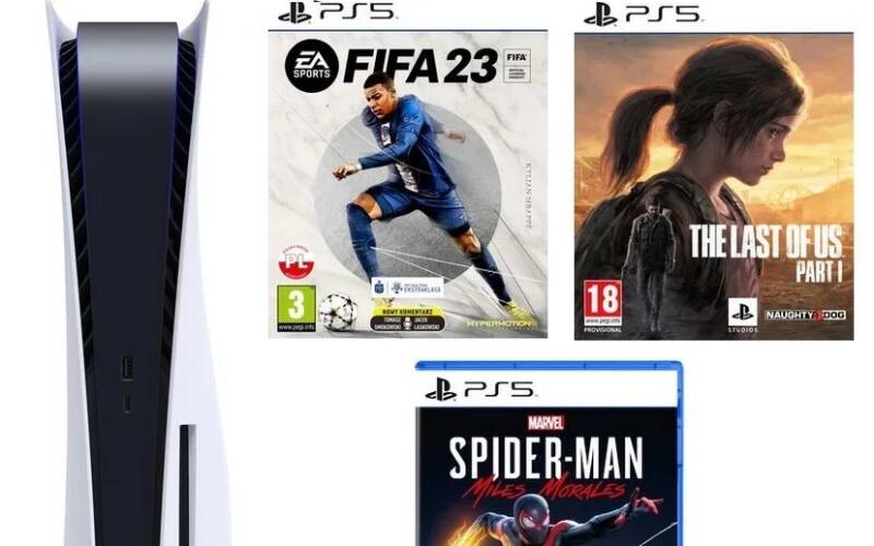 Promocja na PS5 z napędem + TLOU Part 1, Spider-Man Miles Morales, FIFA 23 - za 2599 zł (rabat ...